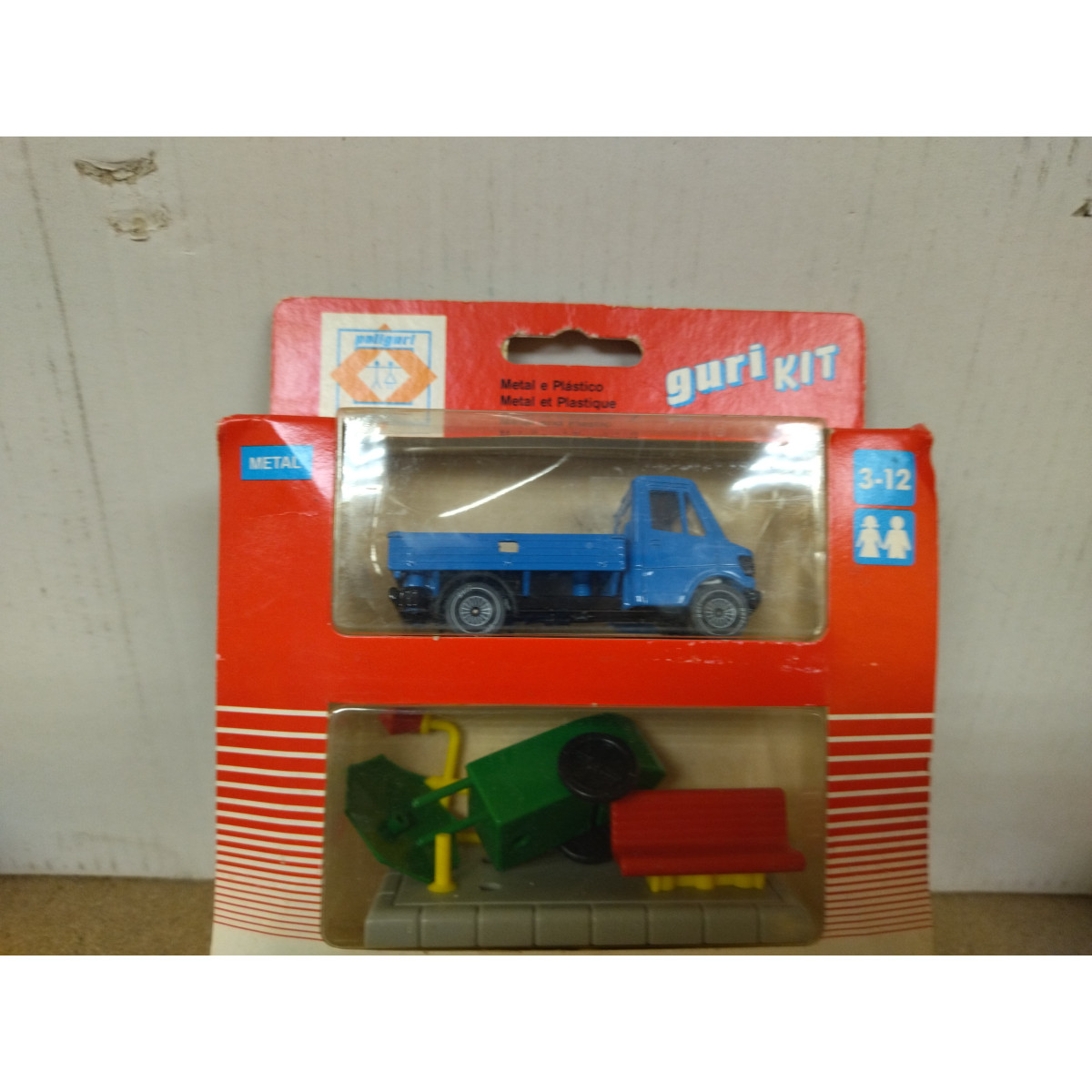 MERCEDES-BENZ TN/T1N 207D/307D PICKUP BLUE + KIT 1:65 POLIGURI W/BOX ...