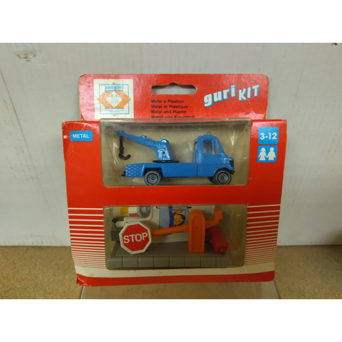 MERCEDES-BENZ TN/T1N 207D/307D GRUA/TOW BLUE + KIT STOP 1:65 POLIGURI W ...