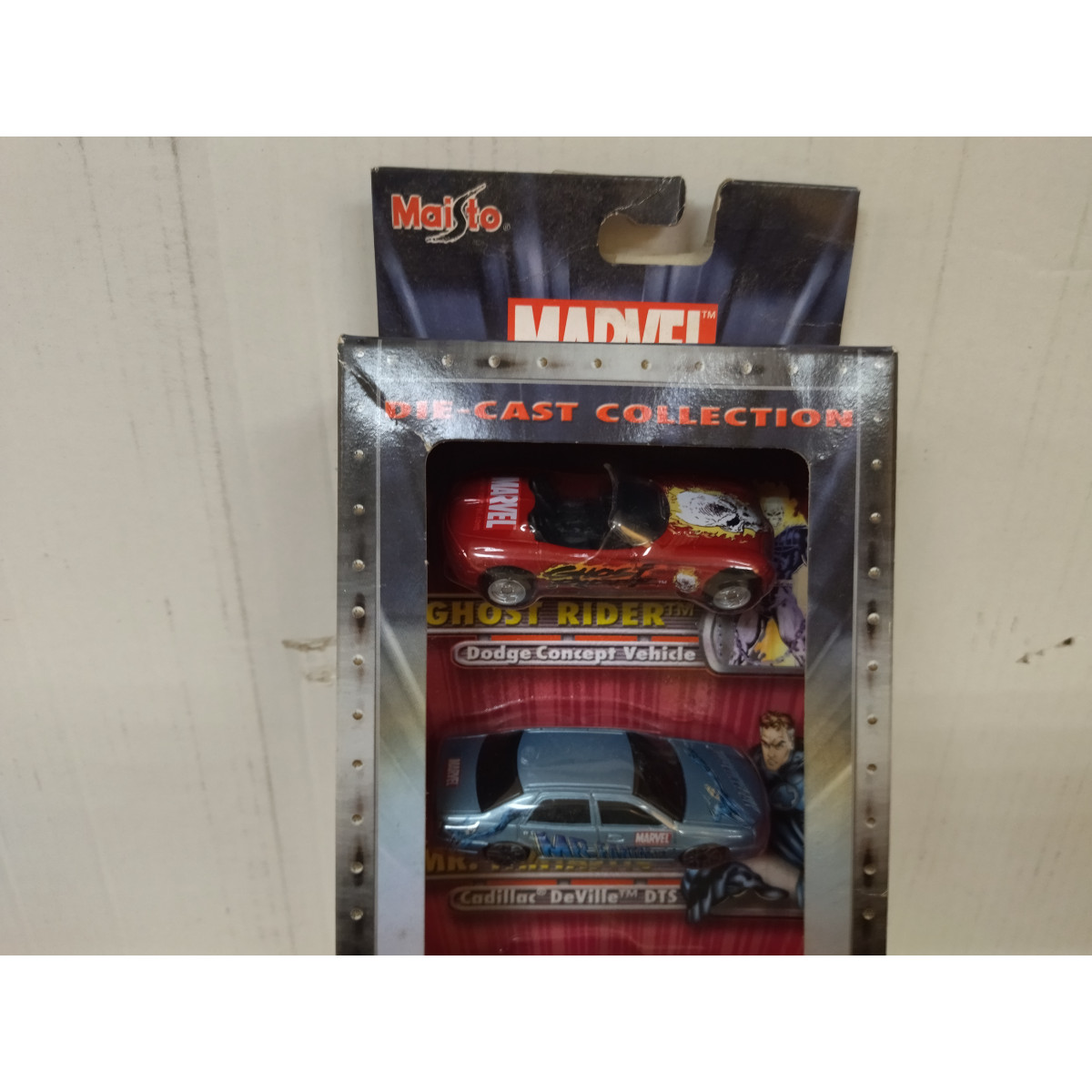 MARVEL DIECAST 4 CARS COLLECTION 02 apx 1:64 MAISTO MIB - BCN STOCK CARS