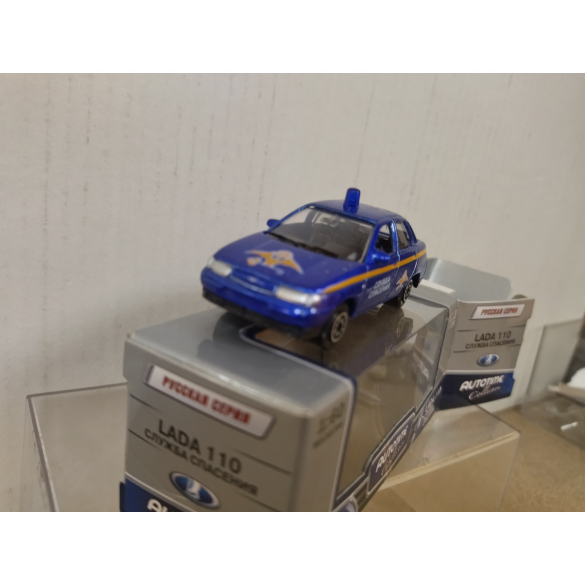 LADA 110 BLUE 1:60/apx 1:64 WELLY AUTOTIME COLLECTION - BCN STOCK CARS