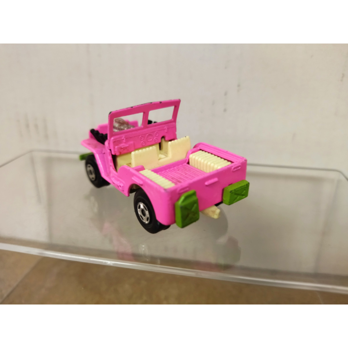 JEEP WILLYS ( CJ-3) HOT ROD PINK SUPERFAST 2 apx 1:64 MATCHBOX NO BOX ...