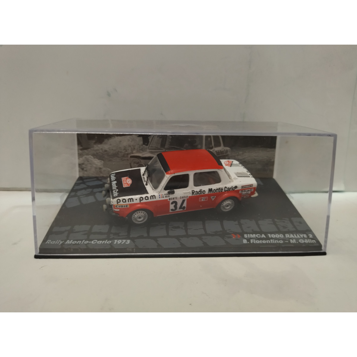 SIMCA 1000 RALLYE 2 1973 RALLY MONTE-CARLO B.FIORENTINO 1:43 ALTAYA IXO ...
