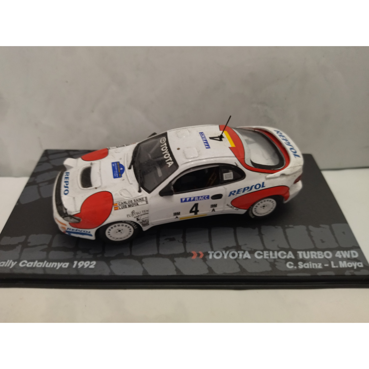 TOYOTA CELICA 1992 TURBO 4WD RALLY CATALUÑA CARLOS SAINZ 1:43 EAGLEMOSS ...