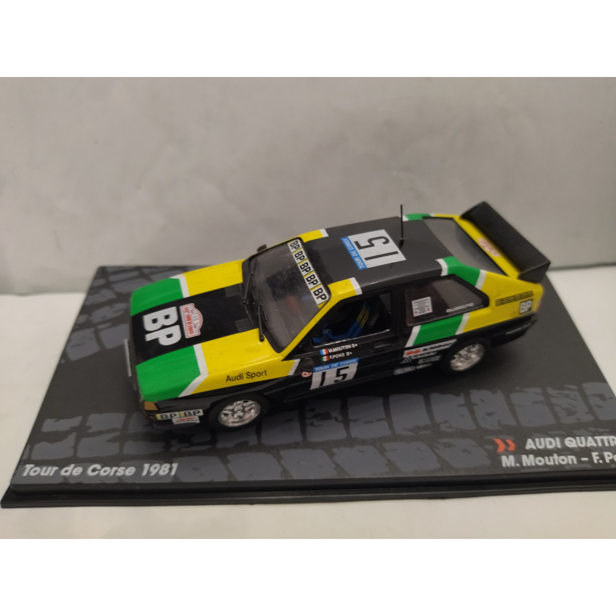 AUDI QUATTRO 1981 RALLY TOUR CORSE M.MOUTON 1:43 ALTAYA IXO - BCN STOCK ...