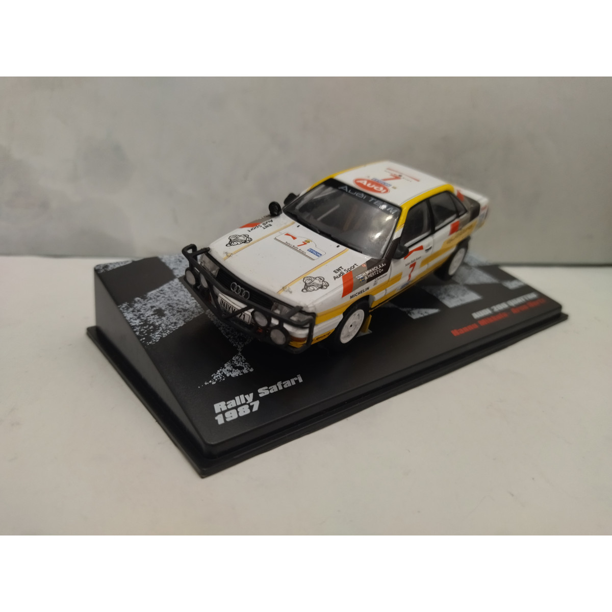 AUDI 200 QUATTRO 1987 RALLY SAFARI H.MIKKOLA 1:43 ALTAYA IXO DEFECT/NO ...