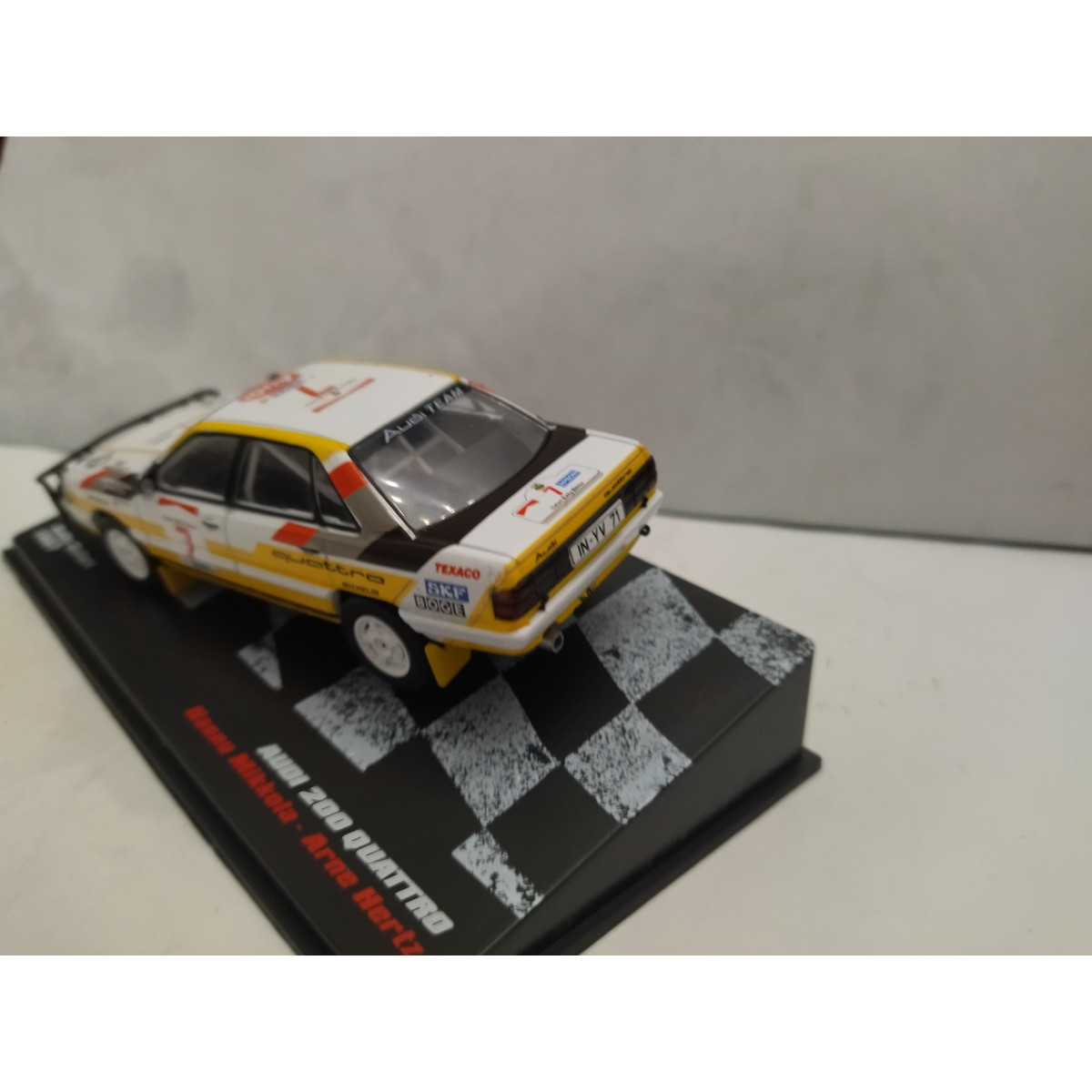 AUDI 200 QUATTRO 1987 RALLY SAFARI H.MIKKOLA 1:43 ALTAYA IXO DEFECT/NO ...