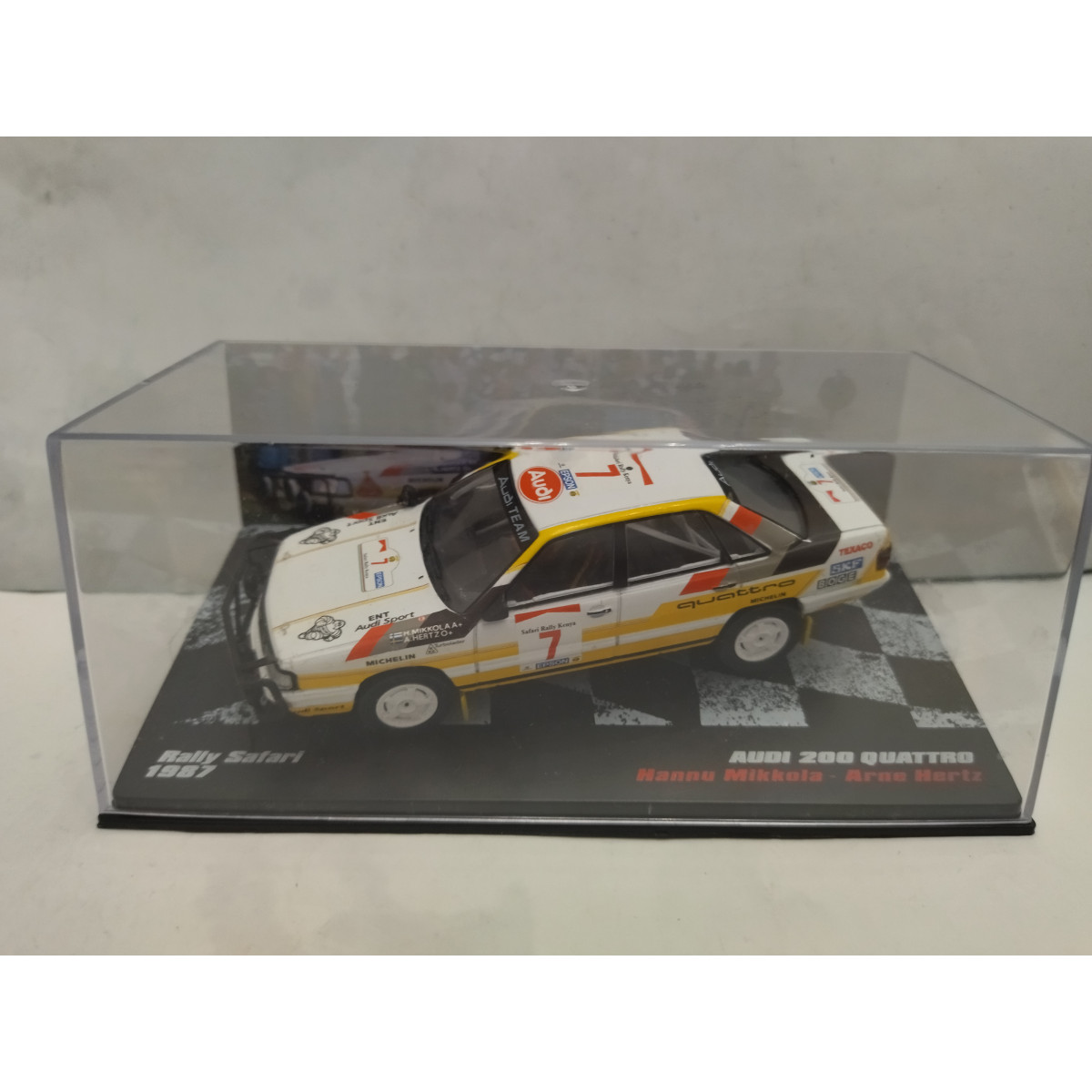 AUDI 200 QUATTRO 1987 RALLY SAFARI H.MIKKOLA 1:43 ALTAYA IXO DEFECT/NO ...