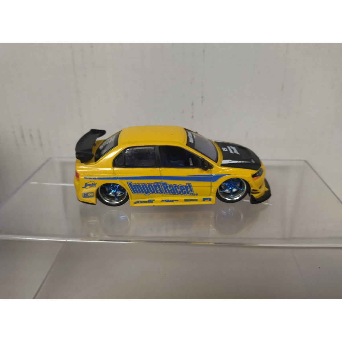 MITSUBISHI LANCER YELLOW/BLACK IMPORT RACER 1:64 JADA TOYS NO BOX - BCN ...