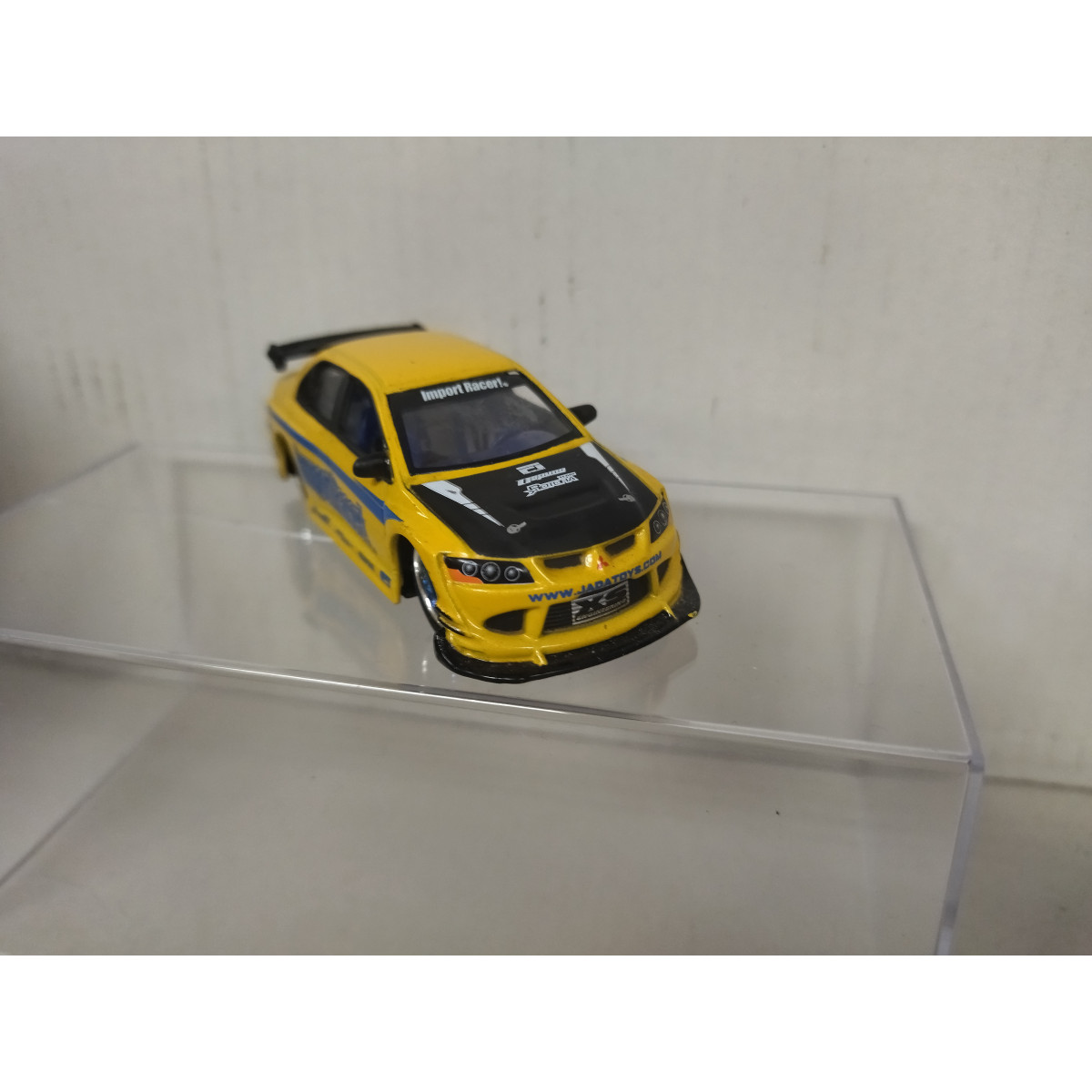 MITSUBISHI LANCER YELLOW/BLACK IMPORT RACER 1:64 JADA TOYS NO BOX - BCN ...