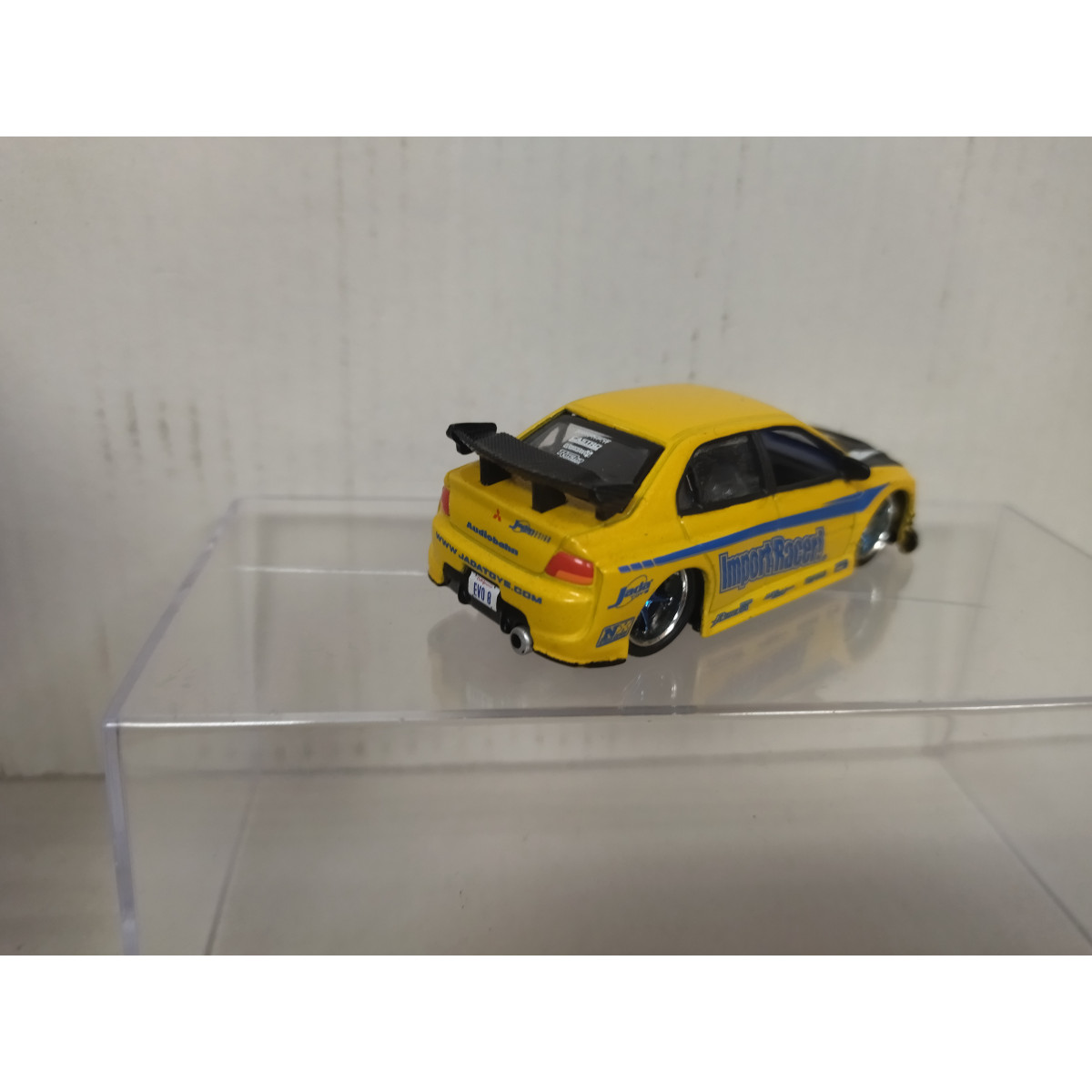 MITSUBISHI LANCER YELLOW/BLACK IMPORT RACER 1:64 JADA TOYS NO BOX - BCN ...