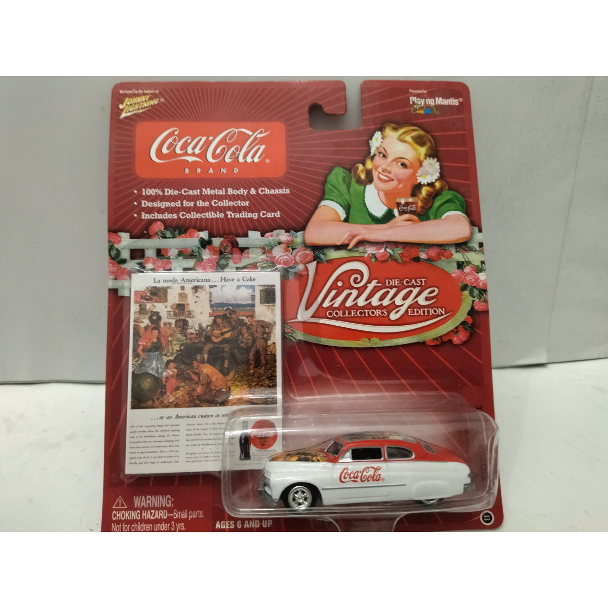 MERCURY COUPE 1949 VINTAGE COCA-COLA 1:64 JOHNNY LIGHTNING - BCN STOCK CARS