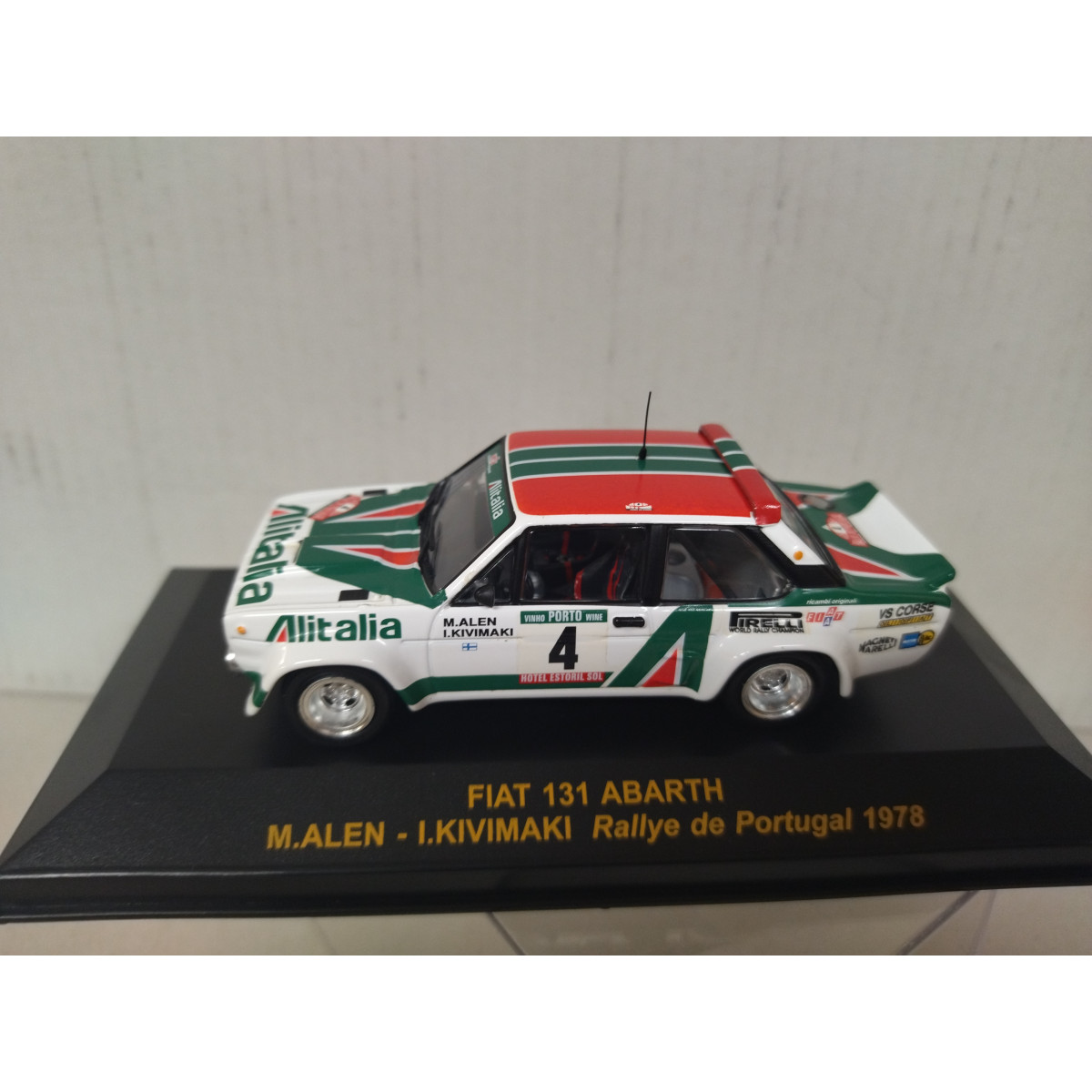 FIAT 131 ABARTH 1978 WIN RALLY PORTUGAL M.ALEN 1:43 RALLY CAR ALTAYA ...