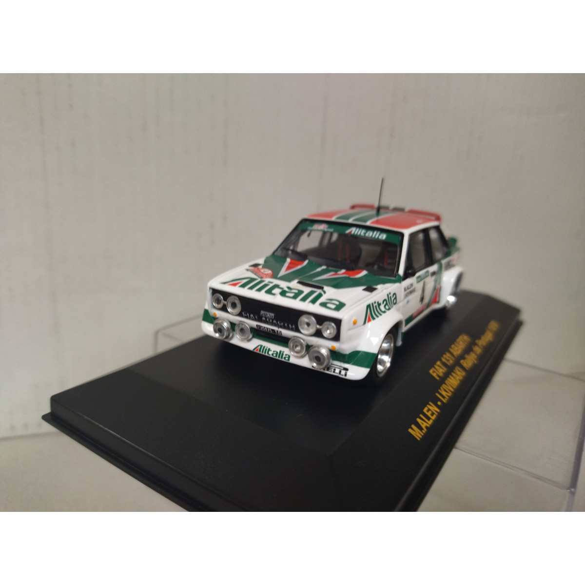 FIAT 131 ABARTH 1978 WIN RALLY PORTUGAL M.ALEN 1:43 RALLY CAR ALTAYA ...