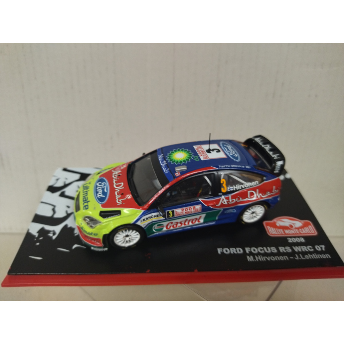 FORD FOCUS WRC 2008 RS 07 RALLY MONTE CARLO M.HIRVONEN 1:43 ALTAYA IXO ...