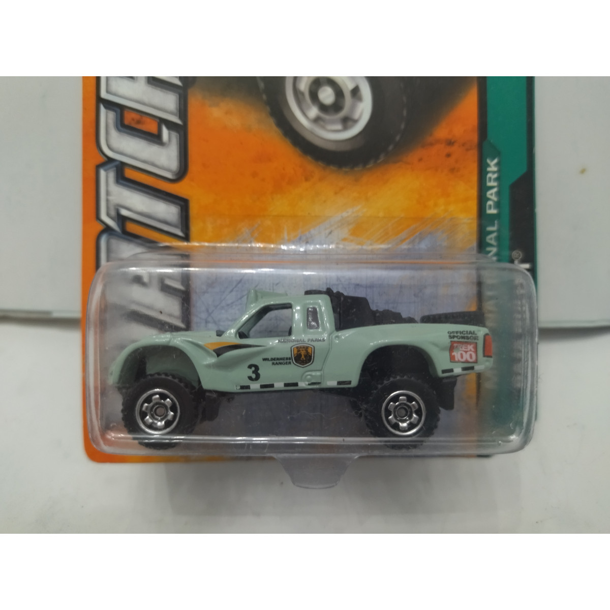 BAJA BULLET NATIONAL PARK 1:64 MATCHBOX USA CARD - BCN STOCK CARS
