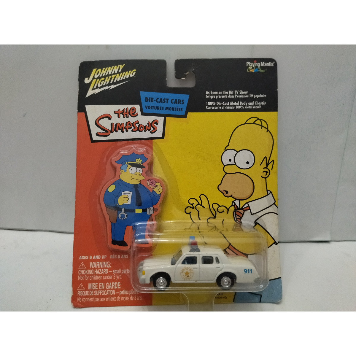SPRINGFIELD POLICE WHITE THE SIMPSONS 1:64 JOHNNY LIGHTNING - BCN STOCK ...