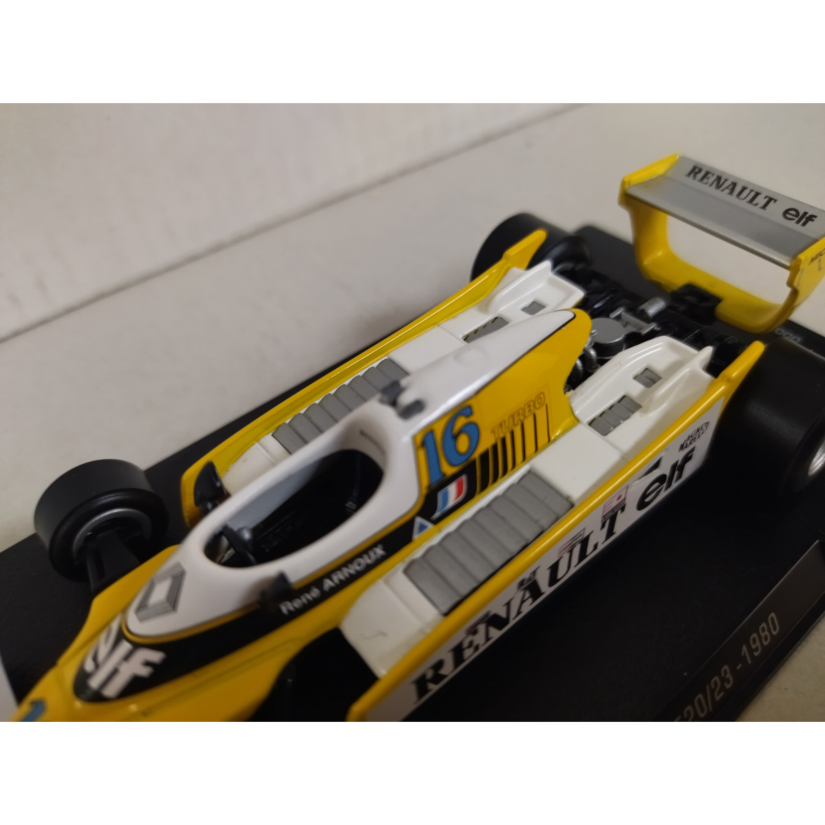 RENAULT RE20/23 TURBO 1980 FORMULA F1 RENE ARNOUX 1:43 RBA IXO ...