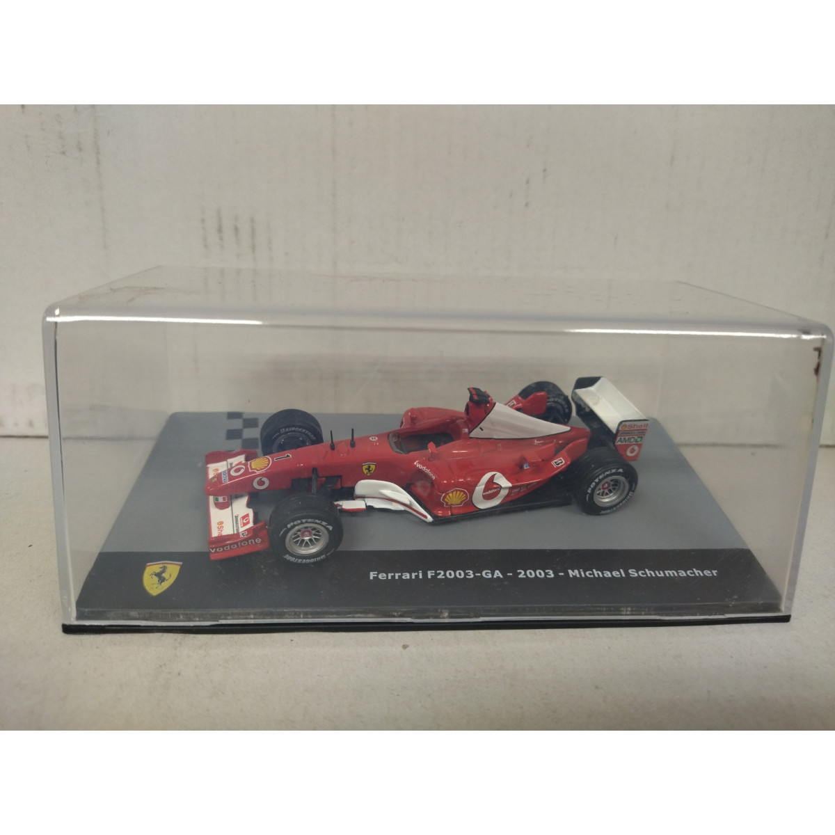 FERRARI F2003 GA M.SCHUMACHER FORMULA F1 1:43 CENTAURIA IXO DEFECT/BOX ...