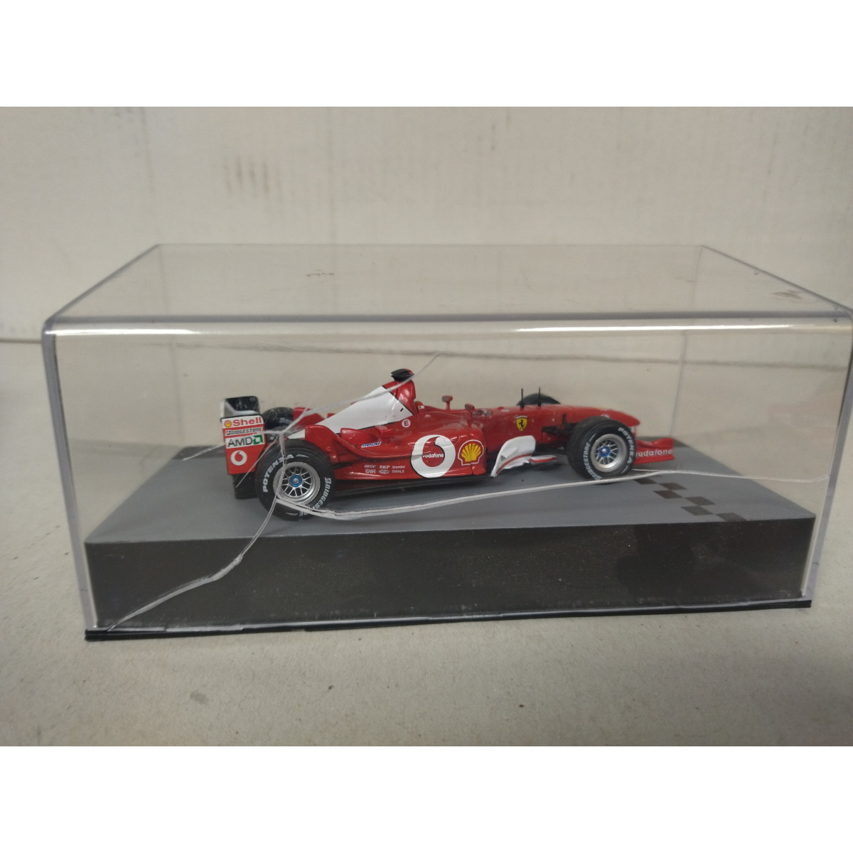 FERRARI F2003 GA M.SCHUMACHER FORMULA F1 1:43 CENTAURIA IXO DEFECT/BOX ...