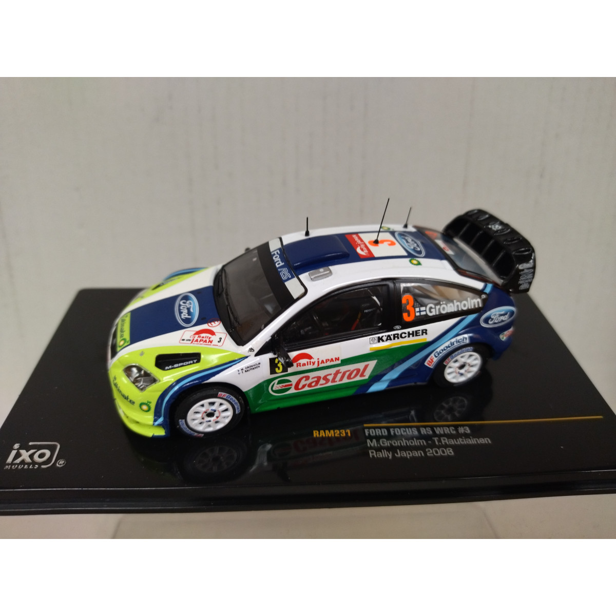FORD FOCUS RS WRC 2008 RALLY JAPAN M.GRONHOLM 1:43 IXO RAM231 - BCN ...