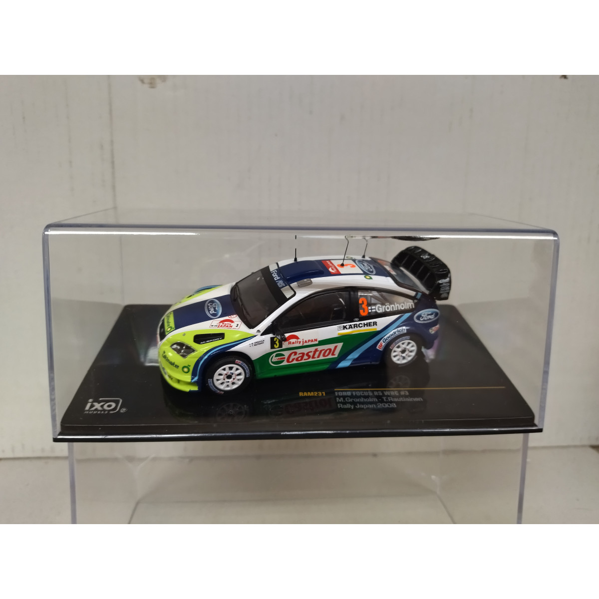 FORD FOCUS RS WRC 2008 RALLY JAPAN M.GRONHOLM 1:43 IXO RAM231 - BCN ...