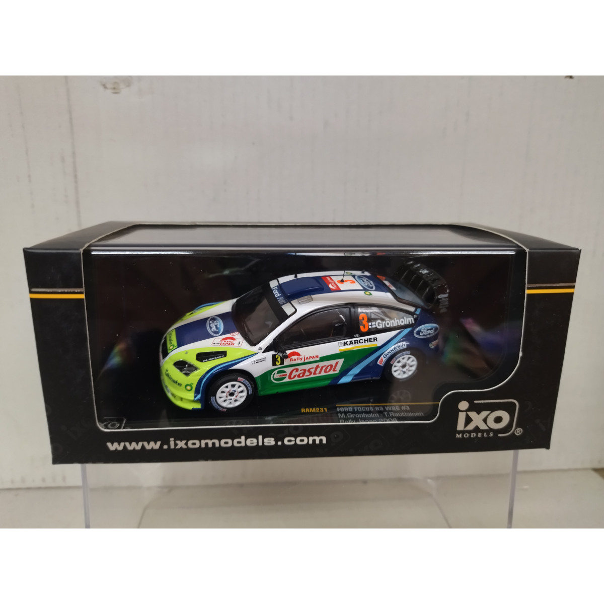 FORD FOCUS RS WRC 2008 RALLY JAPAN M.GRONHOLM 1:43 IXO RAM231 - BCN ...