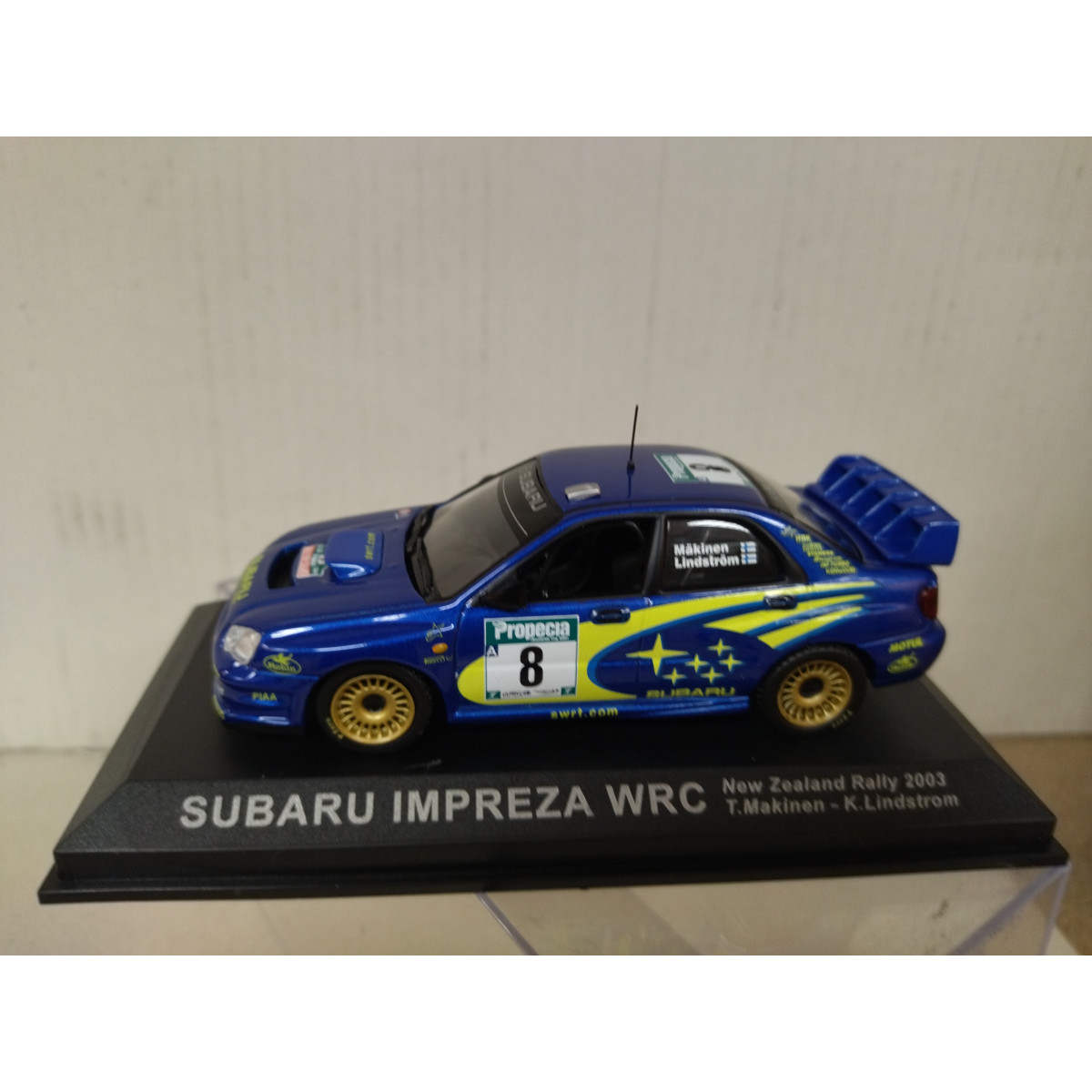 SUBARU IMPREZA WRC 2003 RALLY NEW ZEALAND T.MAKINEN 1:43 ALTAYA IXO ...