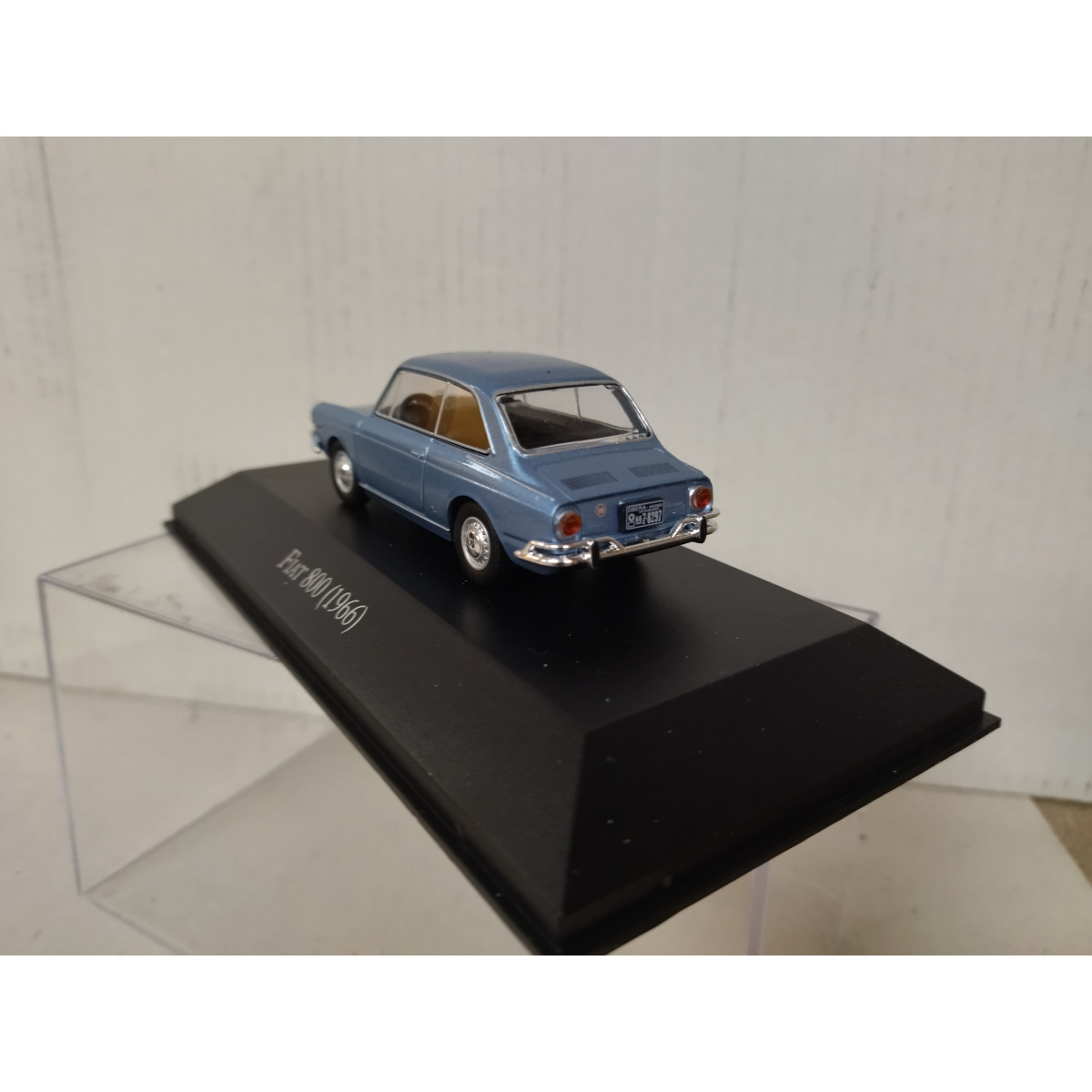 FIAT 800 1966 COUPE VIGNALE BLUE ARGENTINA 1:43 SALVAT IXO HARD BOX ...