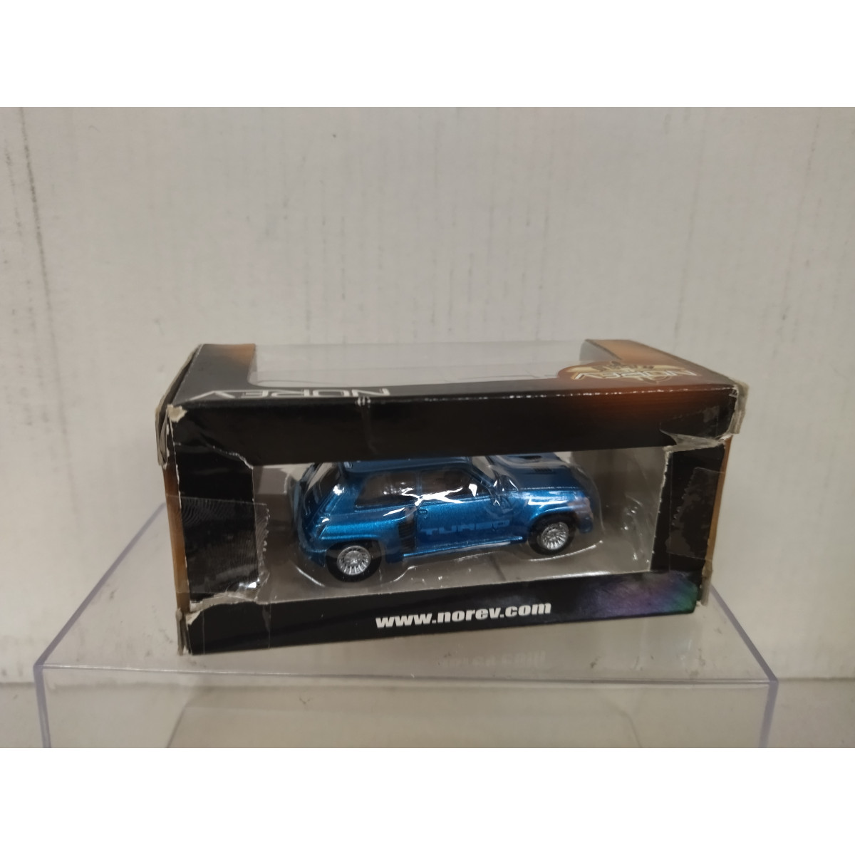 RENAULT 5 TURBO 1980 BLUE BOX RETRO apx 1:64 NOREV 3 INCHES (7,5cm ...