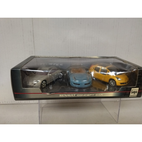 RENAULT CONCEPT CARS FLUENCE,WIND,BE BOP apx 1:64 NOREV 3 INCHES (7,5cm ...
