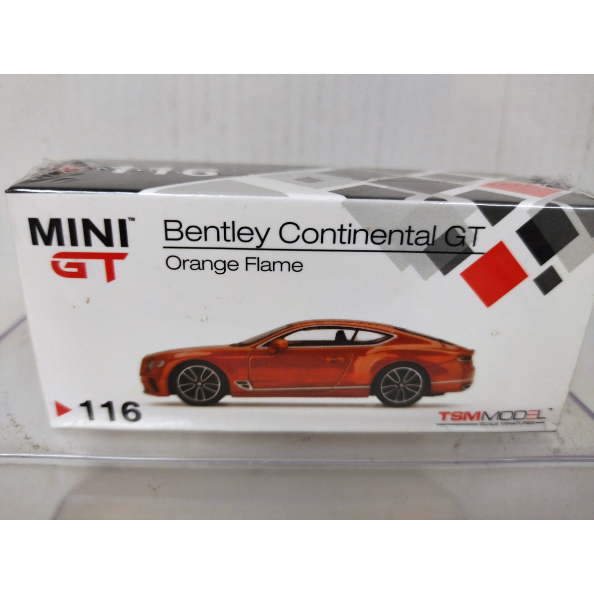 BENTLEY CONTINENTAL GT ORANGE FLAME LHD 1:64 MINI GT - BCN STOCK CARS