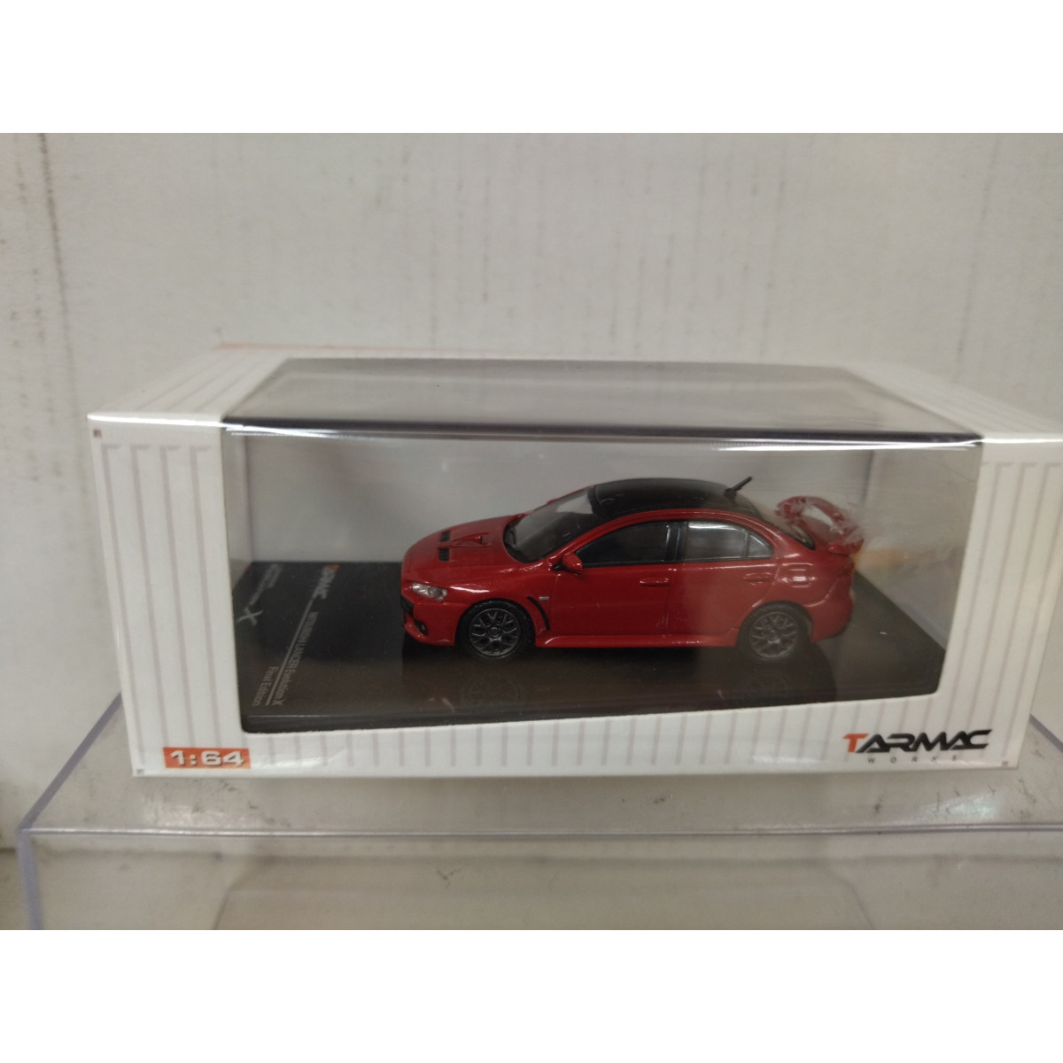 MITSUBISHI LANCER EVO X RALLY RED 1:64 TARMAC - BCN STOCK CARS
