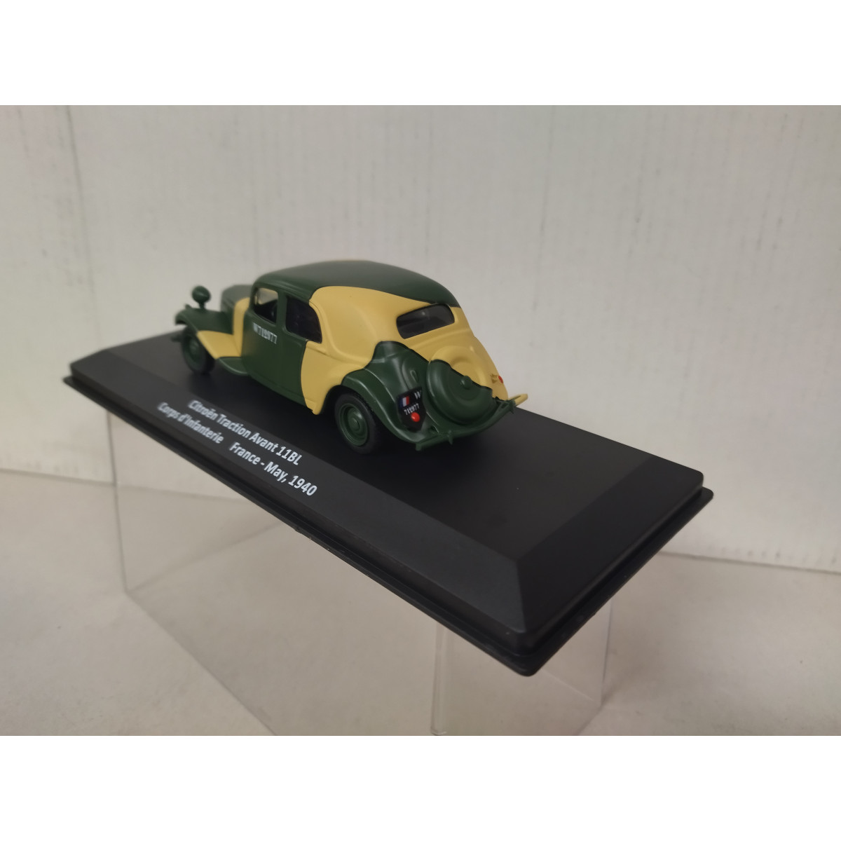 CITROEN TRACTION AVANT 11 BL 1940 INFANTERIE FRANCE WW2 1:43 ALTAYA URNA ROTA - BCN STOCK CARS