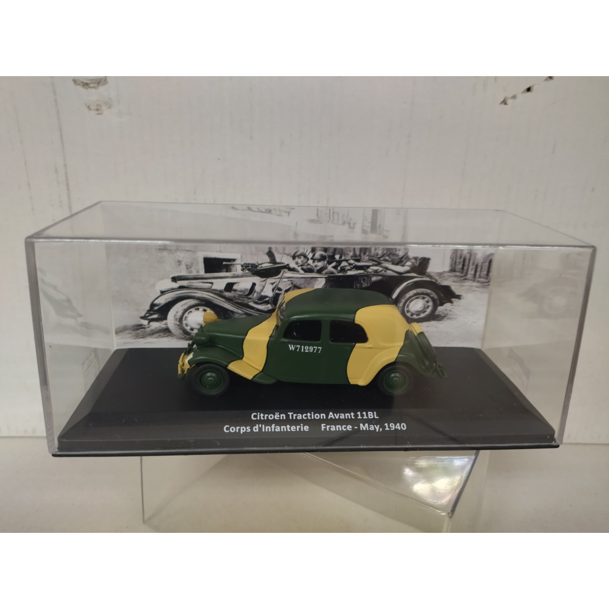 CITROEN TRACTION AVANT 11 BL 1940 INFANTERIE FRANCE WW 2 1:43 ALTAYA URNA ROTA - BCN STOCK CARS