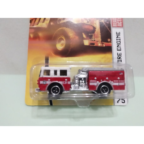 PIERCE FIRE ENGINE BOMBEROS/POMPIERS RED MBX 75 1:64 MATCHBOX - BCN ...