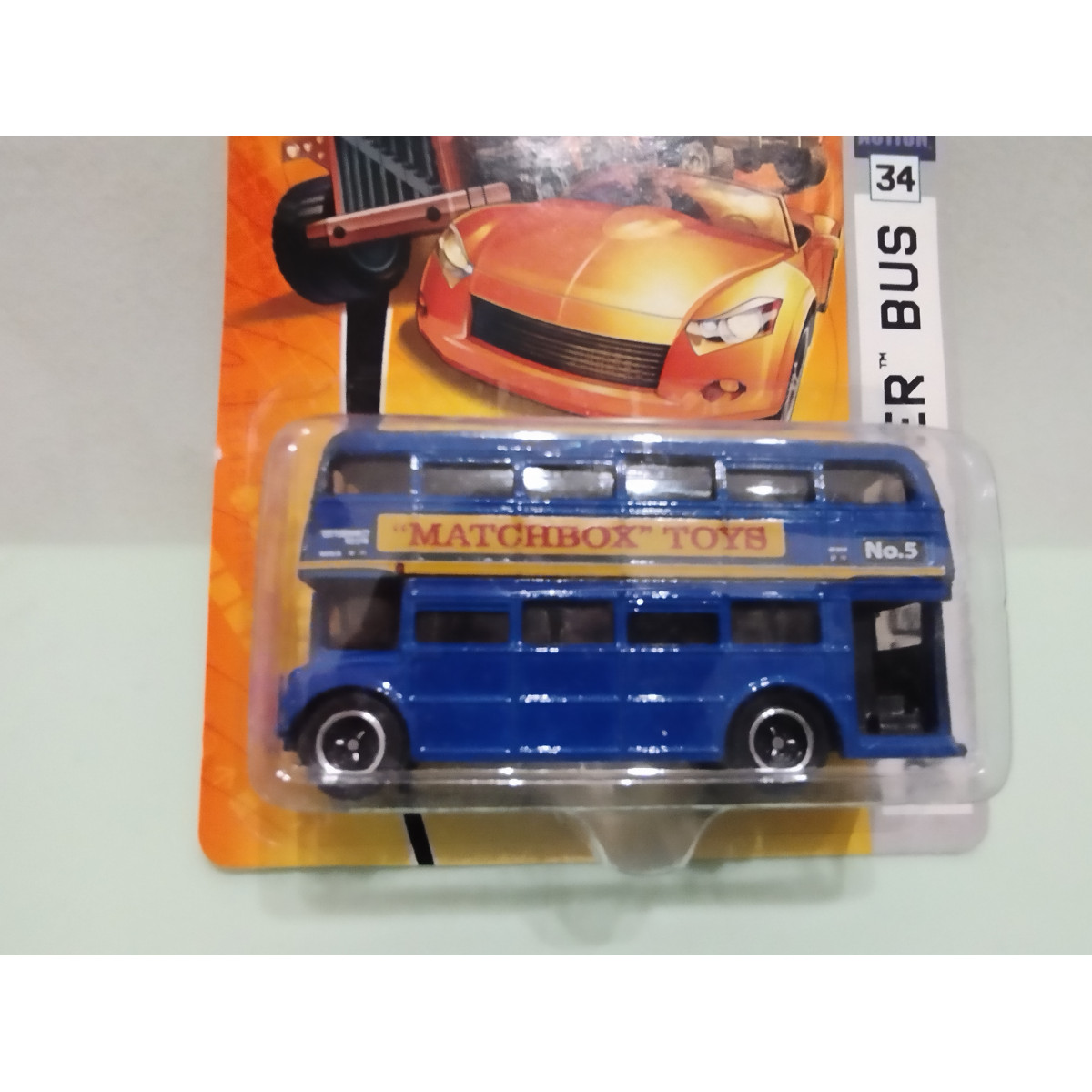 ROUTEMASTER BUS BLUE MATCHBOX TOYS MBX 34 1:64 MATCHBOX - BCN STOCK CARS