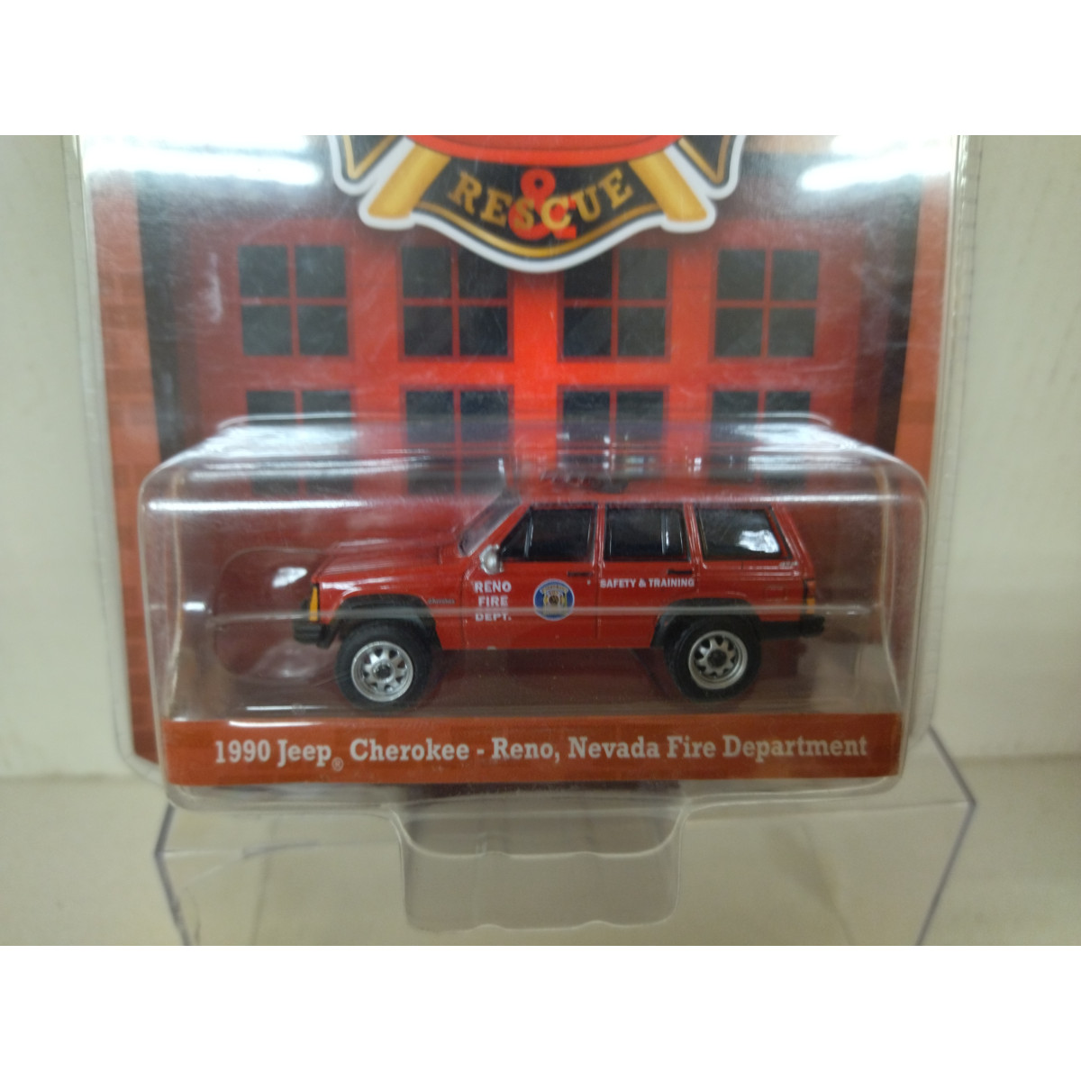 JEEP CHEROKEE 1990 NEVADA FIRE/POMPIERS/BOMBEROS FIRE RESCUE 1:64 ...