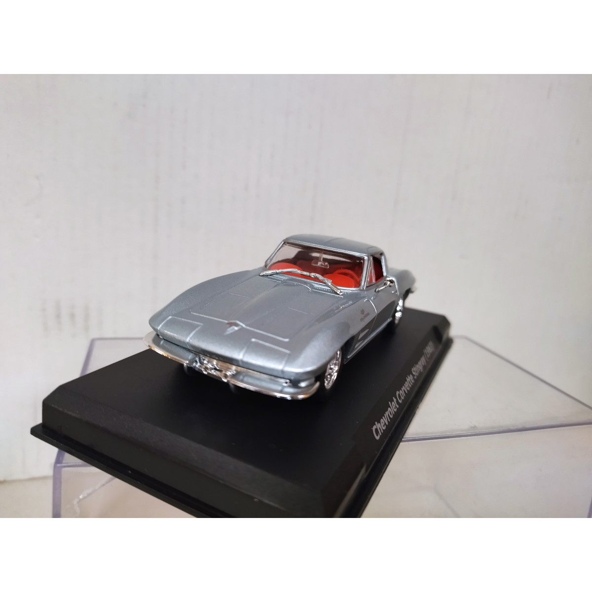 CHEVROLET CORVETTE C2 1963 STINGRAY SILVER 1:43 IXO AUTOPLUS HARD BOX ...