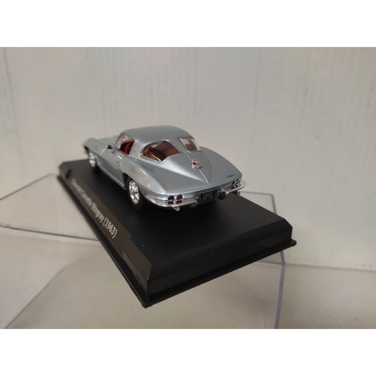 CHEVROLET CORVETTE C2 1963 STINGRAY SILVER 1:43 IXO AUTOPLUS HARD BOX ...