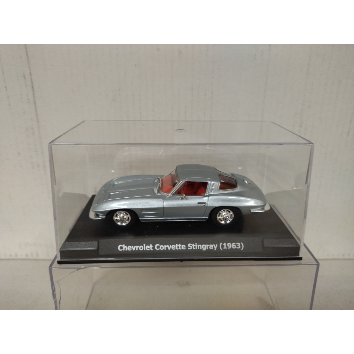 CHEVROLET CORVETTE C2 1963 STINGRAY SILVER 1:43 IXO AUTOPLUS HARD BOX ...