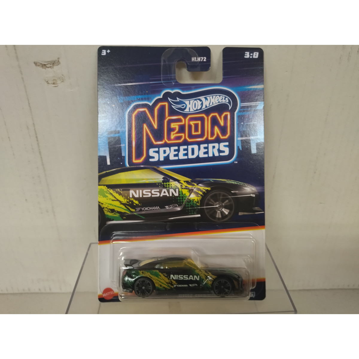 NISSAN GT-R 2017 R35 3/8 NEON SPEEDERS 1:64 HOT WHEELS - BCN STOCK CARS