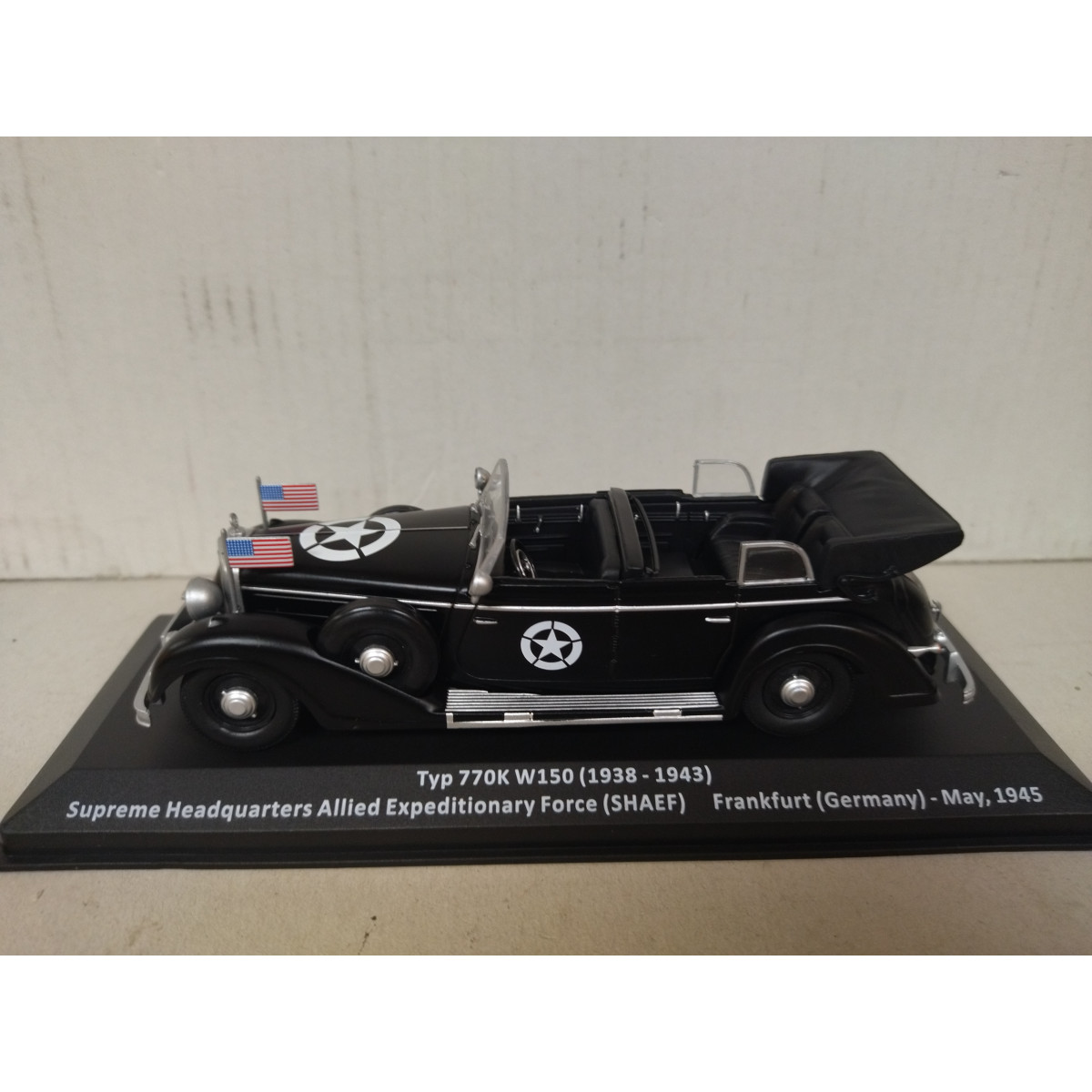 MERCEDES-BENZ W150 770K 1938 SHAEF ALLIED 1945 WW 2 1:43 ALTAYA IXO ...