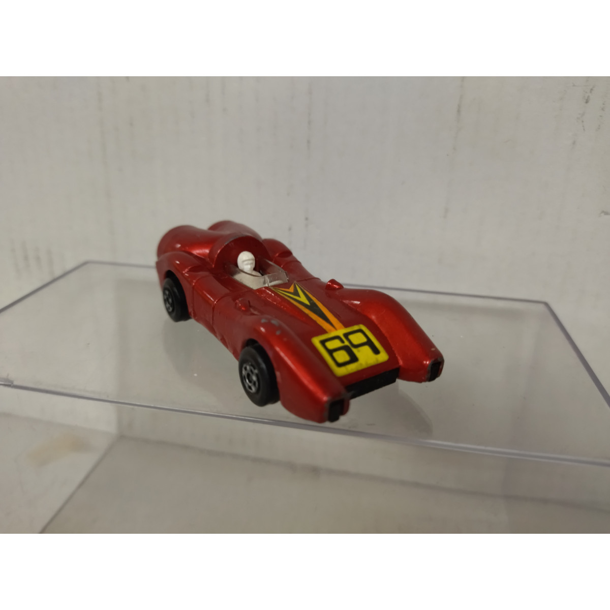 TURBO FURY DARK RED MB69 ROLA-MATICS SUPERFAST 1:63/apx 1:64 MATCHBOX ...