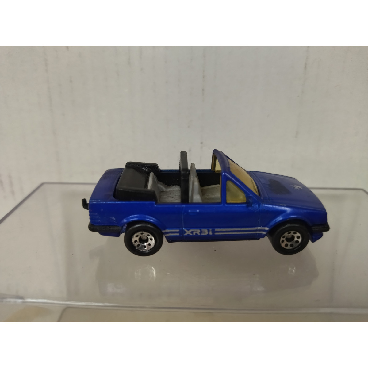 FORD ESCORT XR3i CABRIOLET BLUE MB17/37 1:56/ apx 1:64 MATCHBOX NO BOX ...