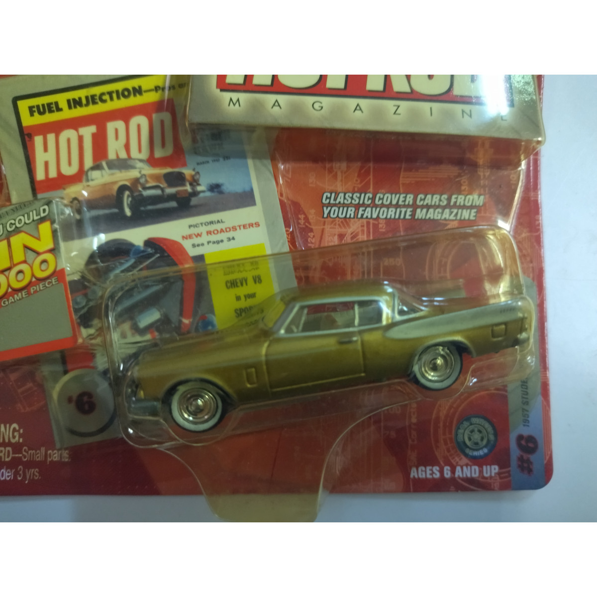 STUDEBAKER GOLDEN HAWK 1957 HOT ROD 1:64 JOHNNY LIGHTNING - BCN STOCK CARS