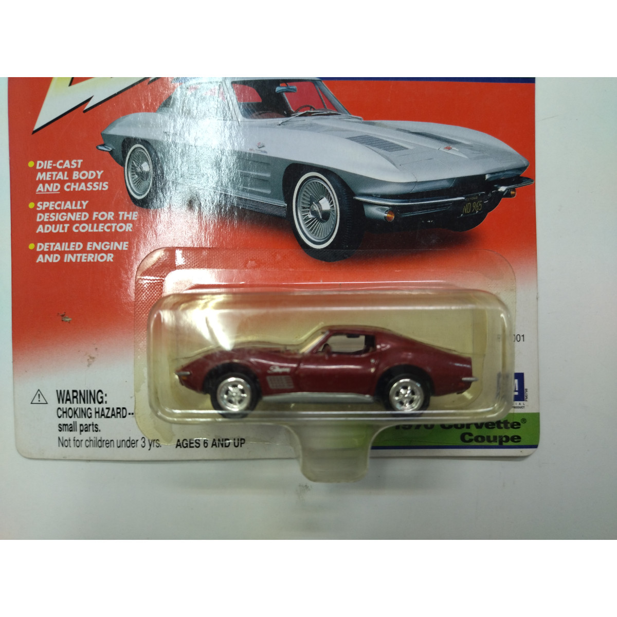 CHEVROLET CORVETTE C3 1970 COUPE RED VICIOUS VETTES 1:64 JOHNNY ...