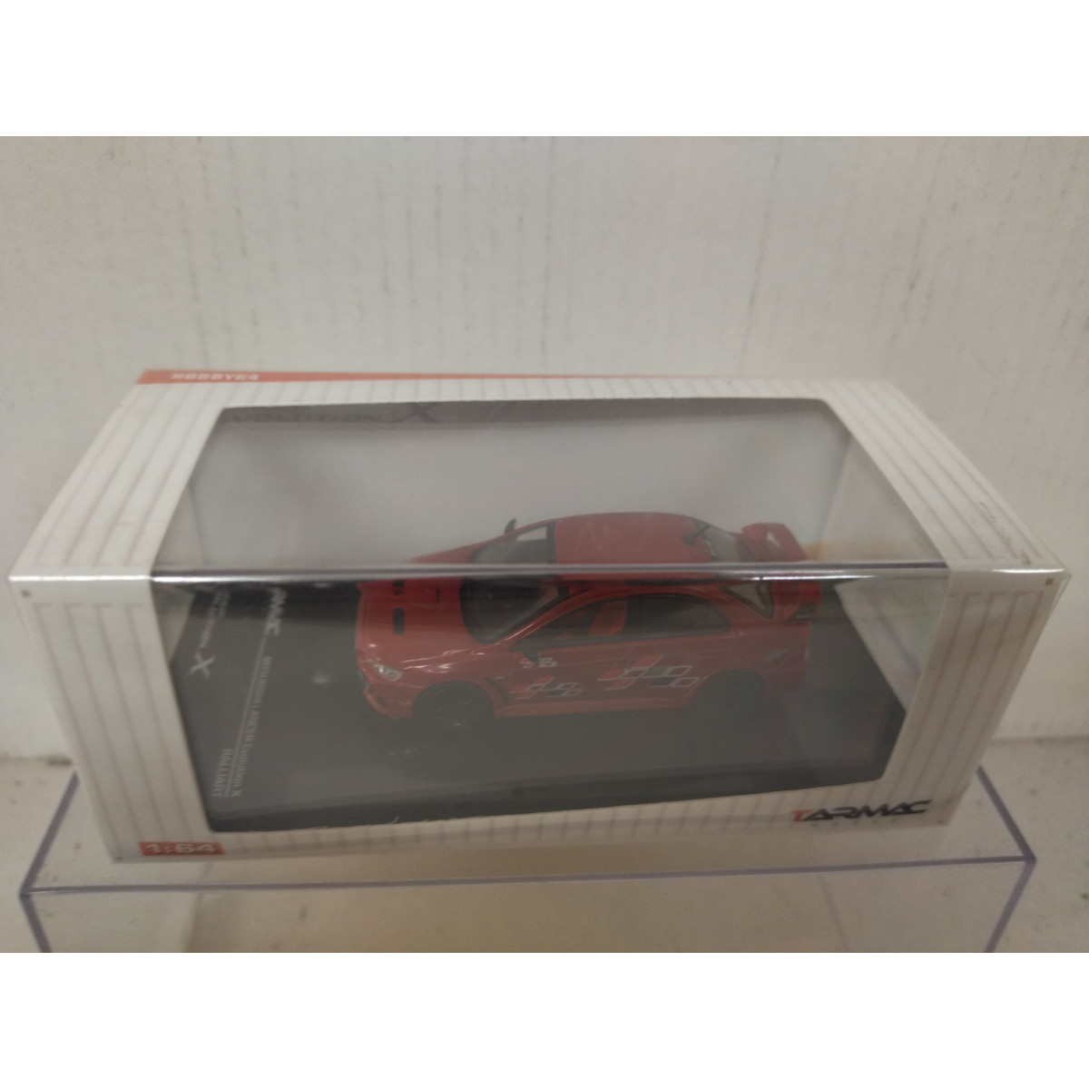 MITSUBISHI LANCER EVO X RALLIART RED 1:64 TARMAC - BCN STOCK CARS