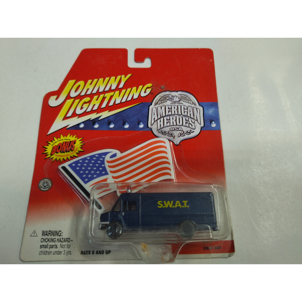 SWAT VAN AMERICAN HEROES 1:64 JOHNNY LIGHTNING - BCN STOCK CARS