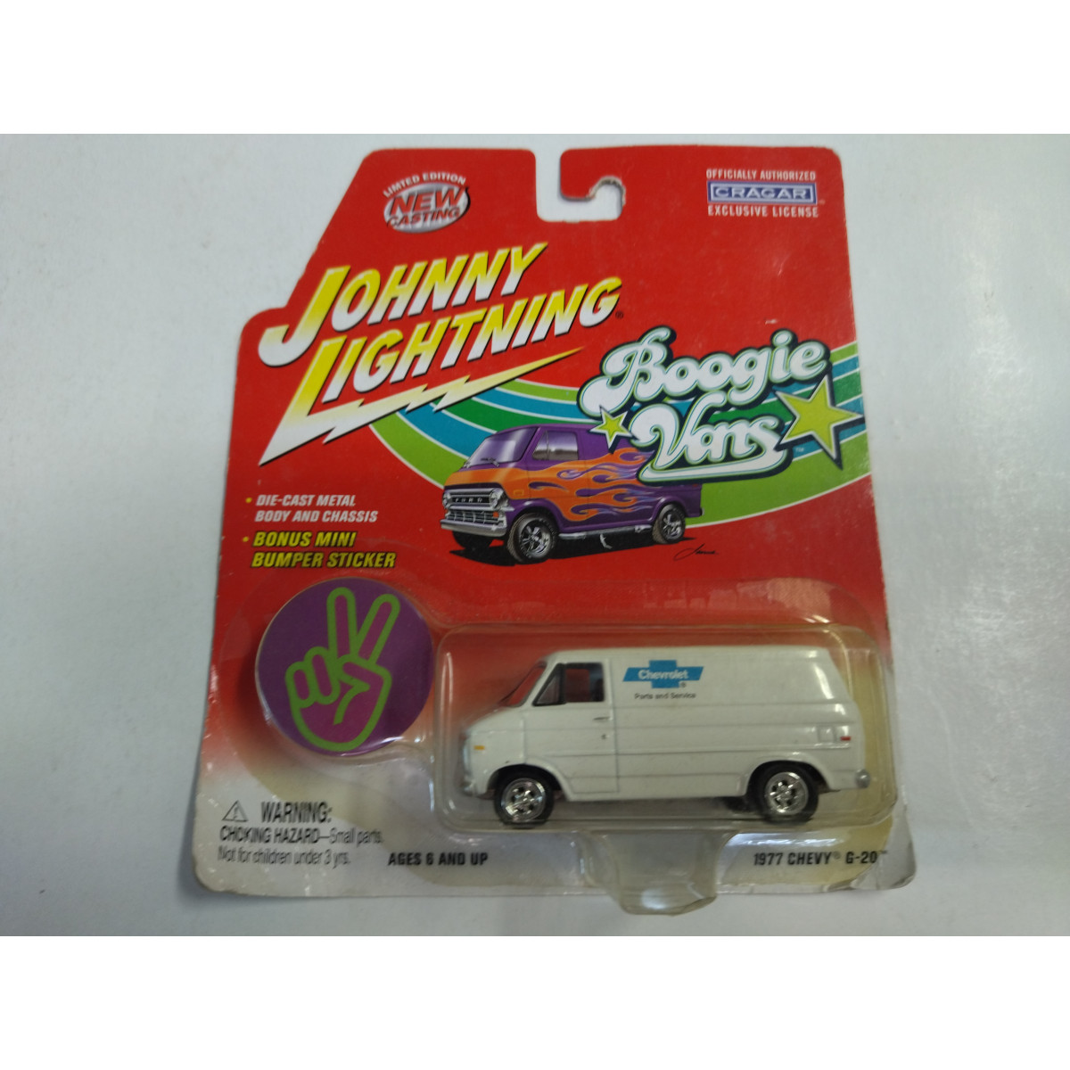 CHEVROLET G-20 1977 BOOGIE VANS 1:64 JOHNNY LIGHTNING - BCN STOCK CARS