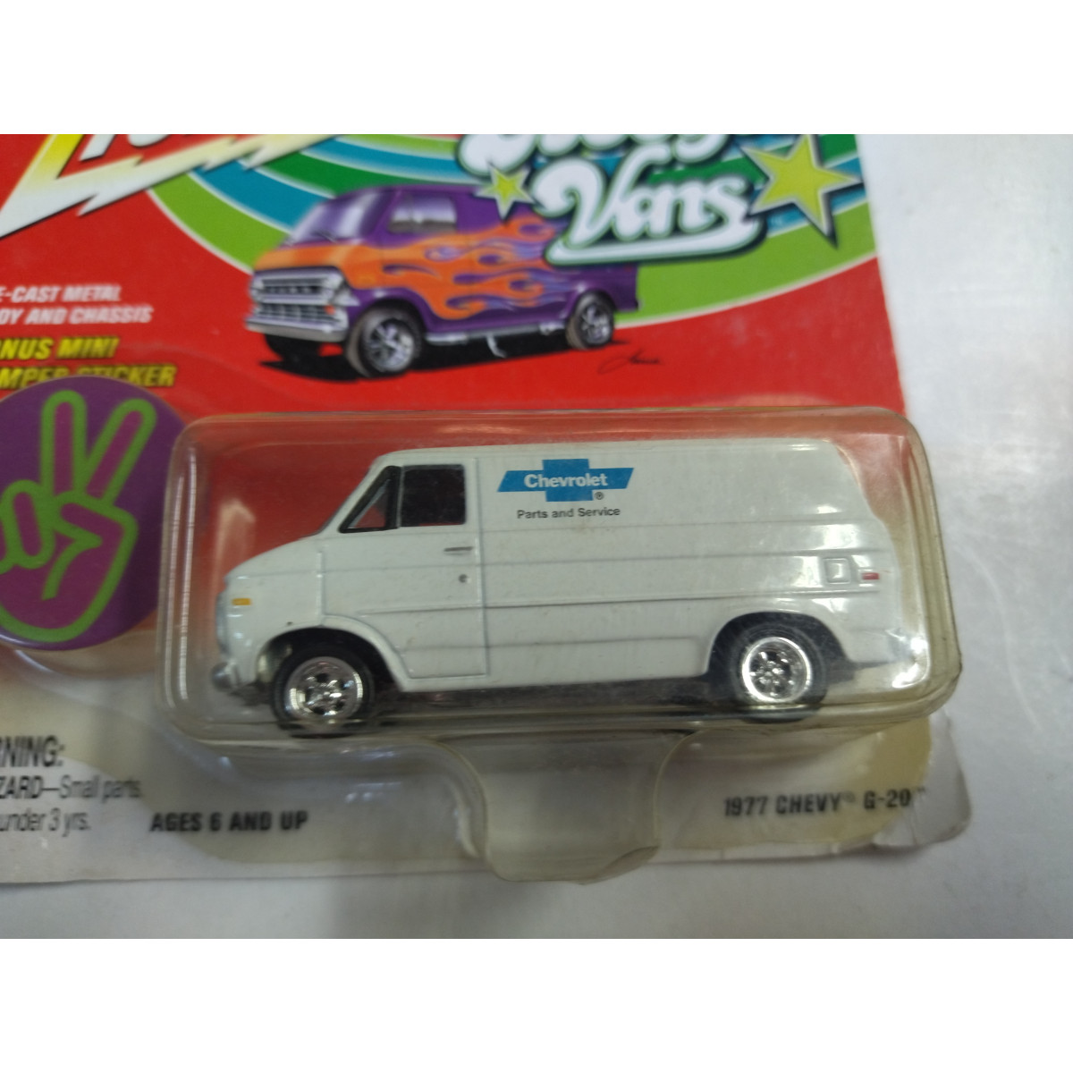 CHEVROLET G-20 1977 BOOGIE VANS 1:64 JOHNNY LIGHTNING - BCN STOCK CARS